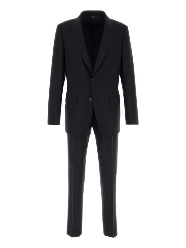 Dolce & Gabbana Midnight Stretch Wool Suit - Blue