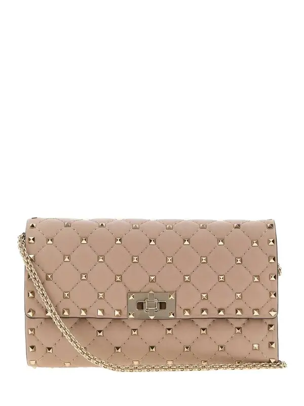 Valentino Garavani Rockstud Spike Clutch - Pink