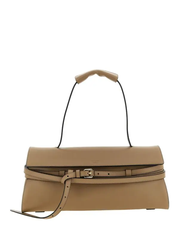 Moschino Tie Me' Shoulder Bag - Cream