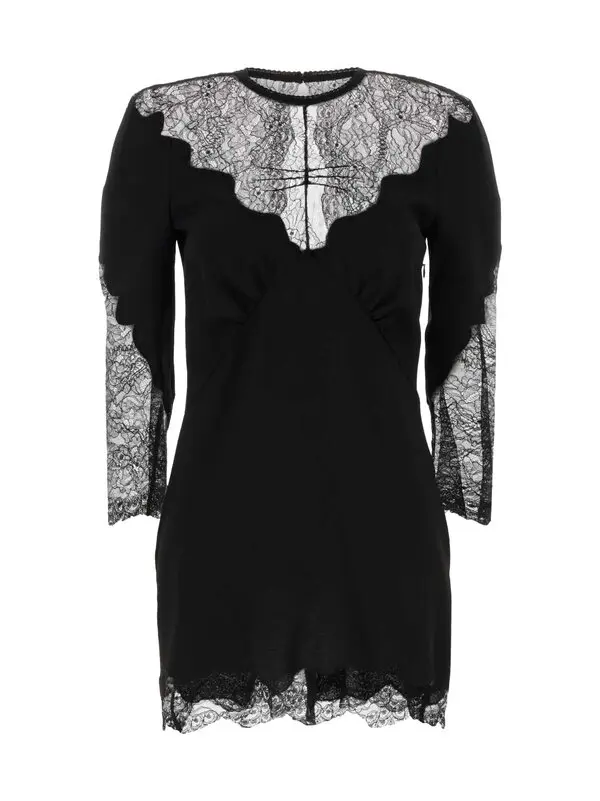 Attico Crepe Dress - Black