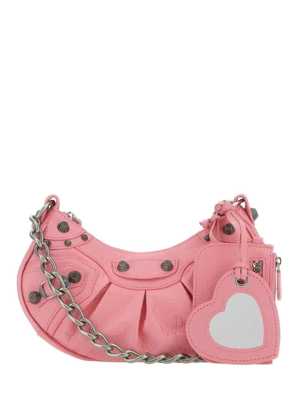 Balenciaga Leather Shoulder Bag - Pink