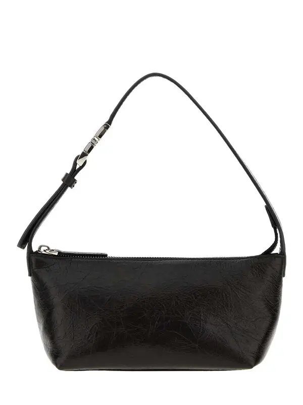 Fendi Leather Small Vanity Handbag - Black