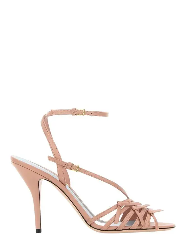Valentino Garavani Nappa Leather Nodine Sandals - Pink