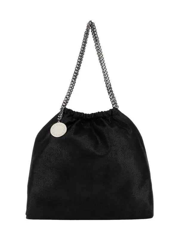 Stella McCartney Shaggy Deer Medium Falabella Shoulder Bag - Black