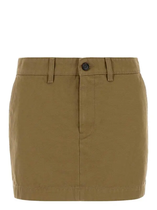 Balenciaga Denim Mini Skirt - Green
