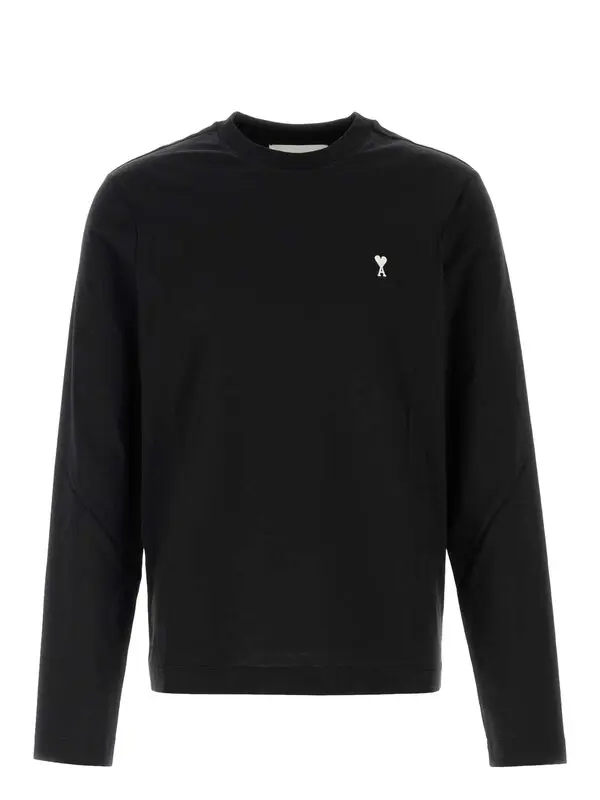 AMI Paris Cotton T-shirt - Black