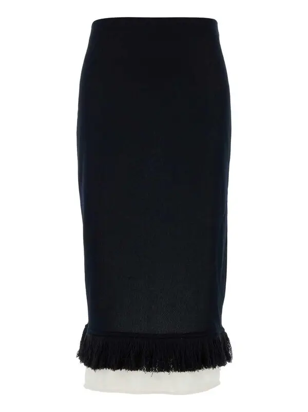 Bottega Veneta Knit Skirt - Blue