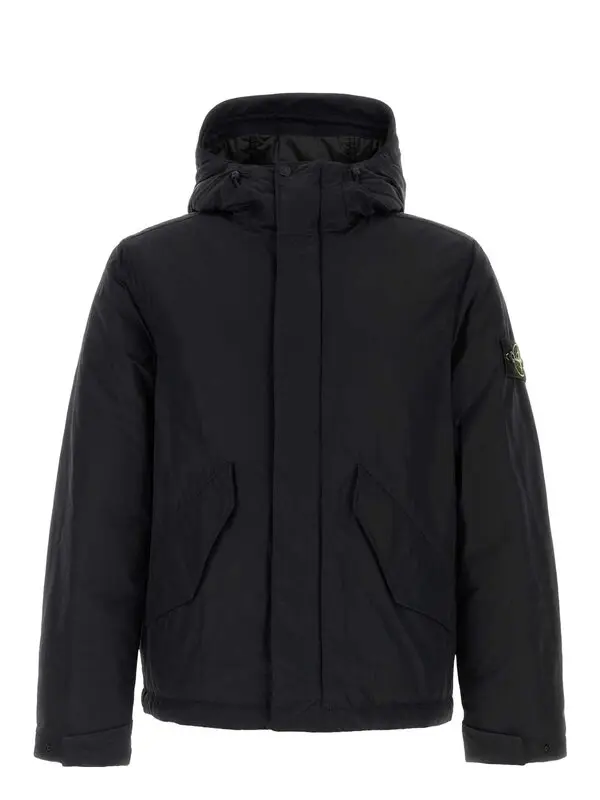 Stone Island Polyester Blend Padded Jacket - Black