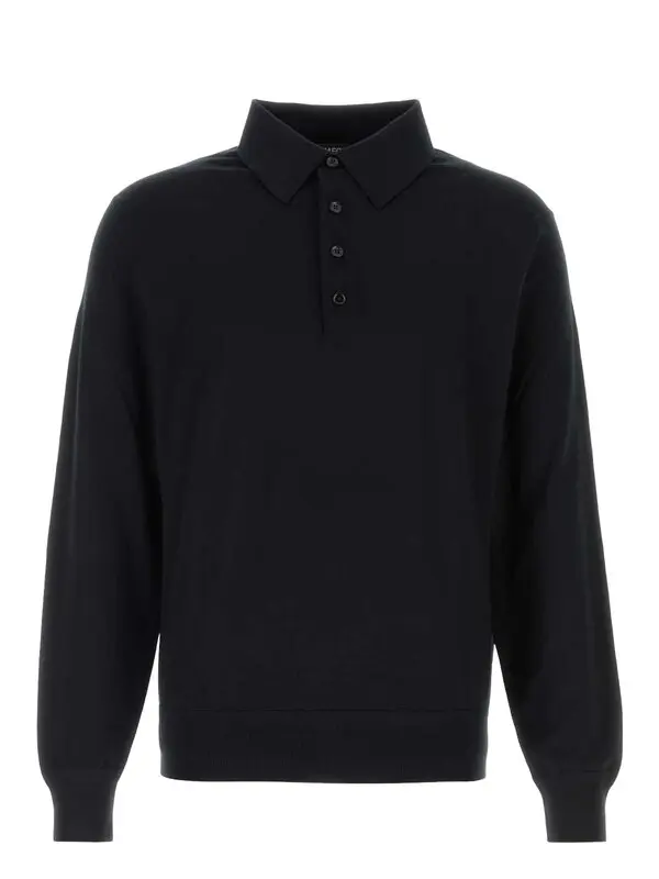 TOM FORD Wool Polo - Black