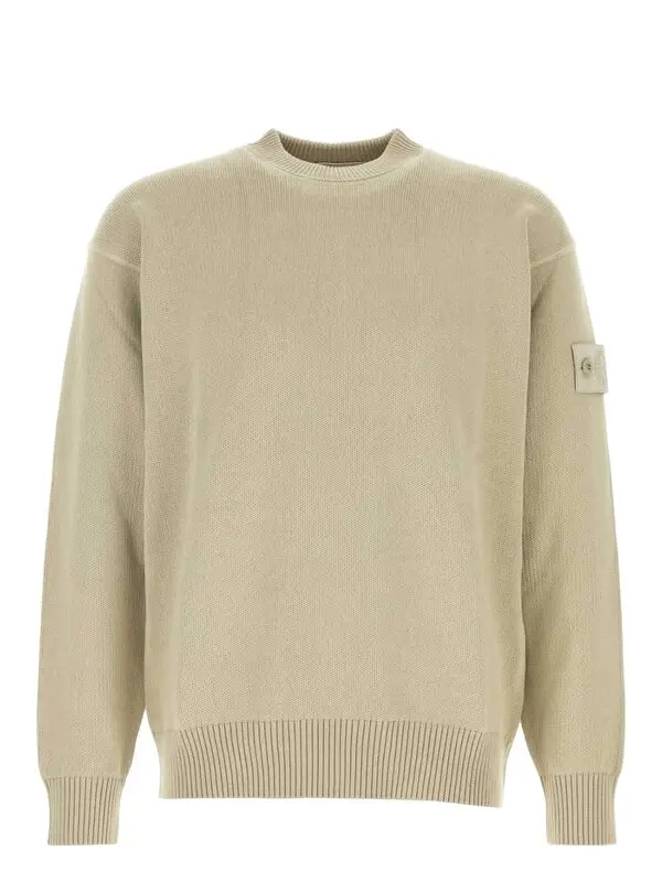 Stone Island Cotton Blend Sweater - Brown