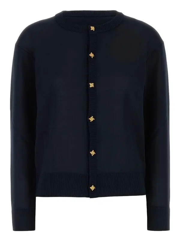 Bottega Veneta Silk Cardigan - Blue