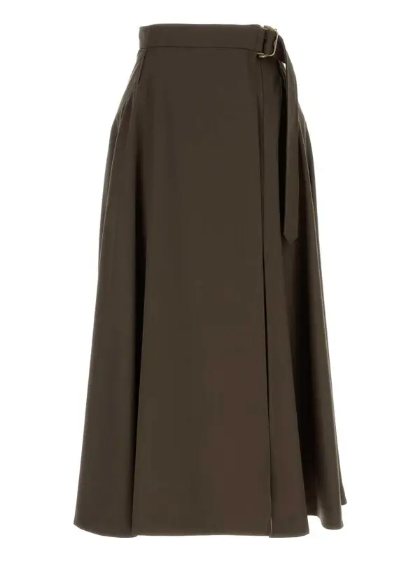 Burberry Wool Skirt - Brown