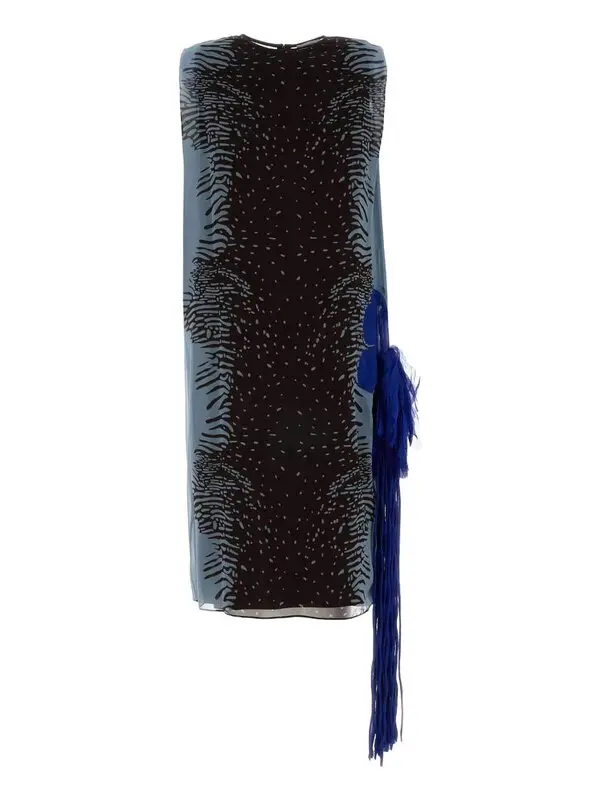 FERRAGAMO Printed Silk Dress - Multicolor