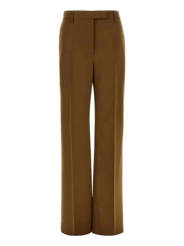 FERRAGAMO Wool Blend Pant - Brown
