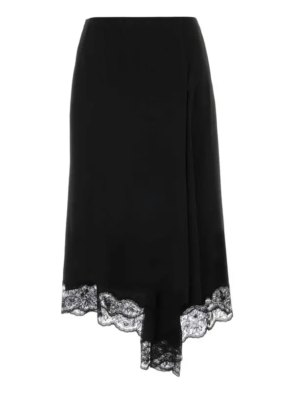 Alexander McQueen Crepe Skirt - Black