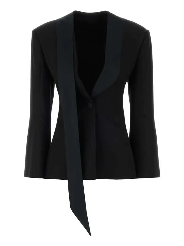 Attico Wool Blazer - Black