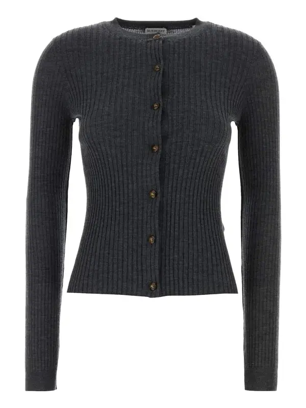 Burberry Cashmere Cardigan - Gray