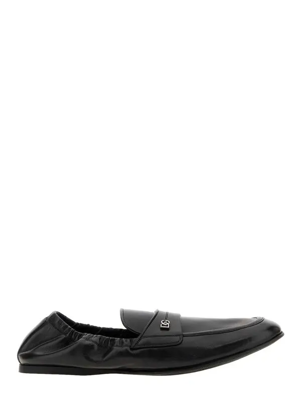 Dolce & Gabbana Leather Loafers - Black