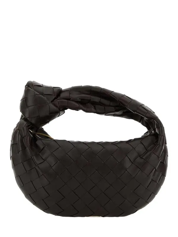 Bottega Veneta Dark Nappa Leather Mini Jodie Handbag - Brown