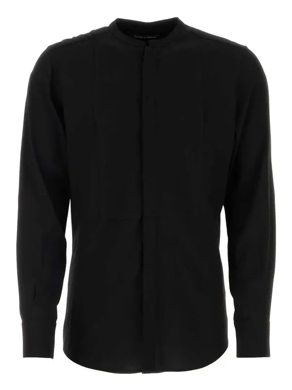 Dolce & Gabbana Crepe Shirt - Black