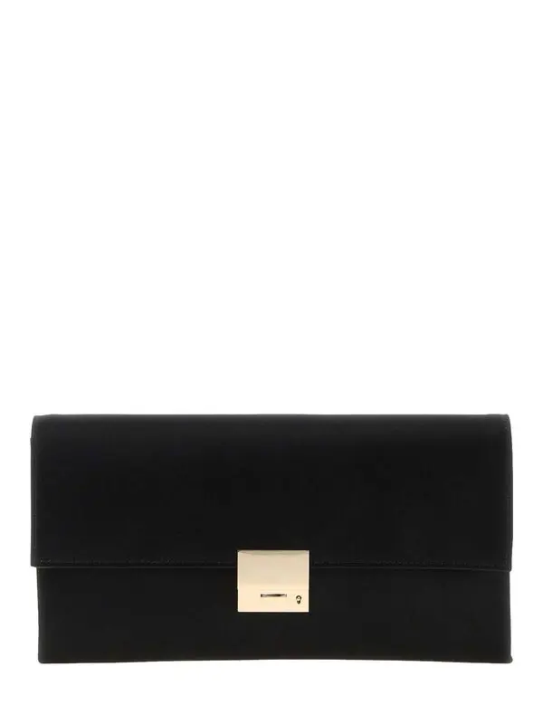 TOM FORD Satin Clutch - Black