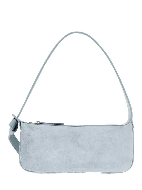 Bottega Veneta Suede And Nappa Leather Nodo Shoulder Bag - Blue