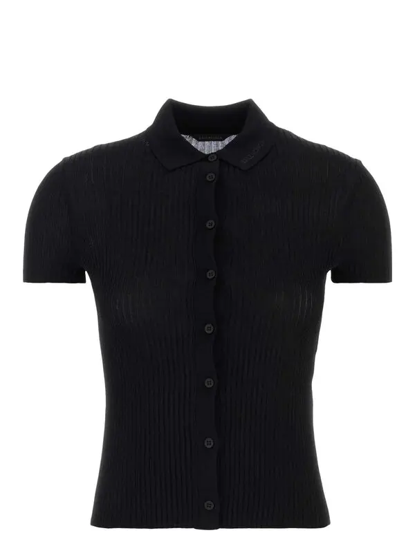 Balenciaga Viscose Blend Cardigan - Black