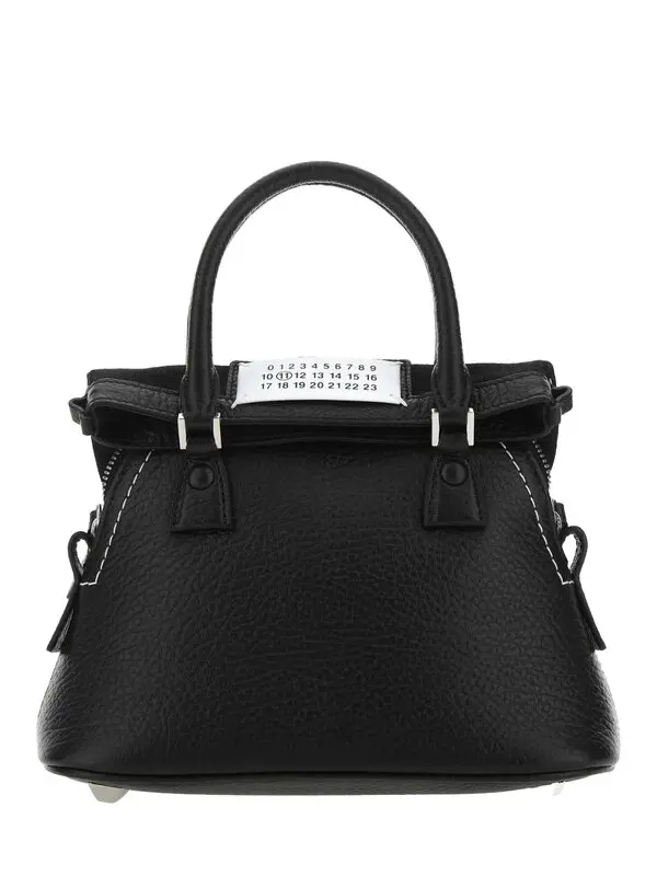 MAISON MARGIELA Leather Micro 5ac Handbag - Black
