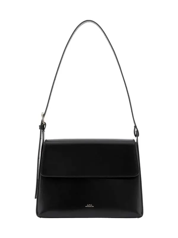 A.p.c. Leather Virginie Shoulder Bag - Black