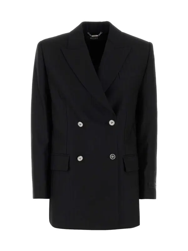 Versace Wool Blazer - Black