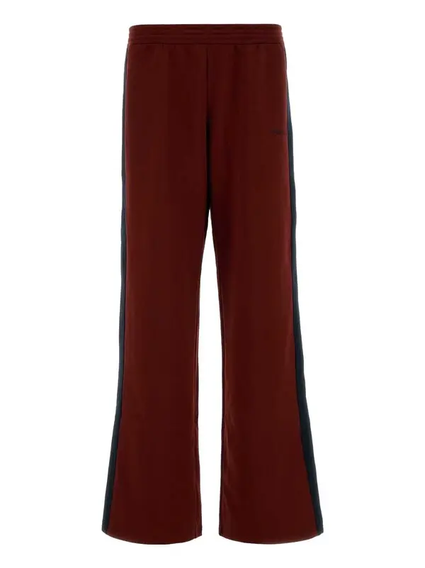 Alexander McQueen Burgundy Polyester Blend Joggers - Red