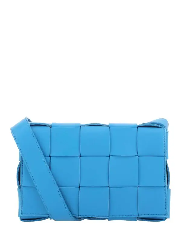 Bottega Veneta Leather Crossbody Bag - Blue