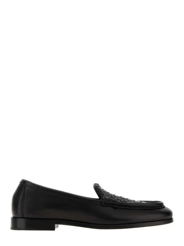 Bottega Veneta Leather Silenzio Loafers - Black