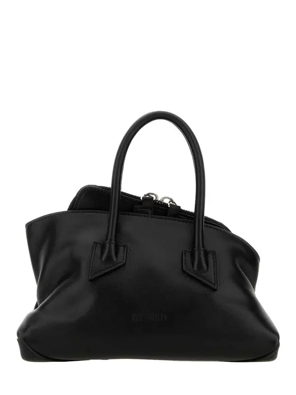 Attico Leather Mini La Passeggiata Handbag - Black