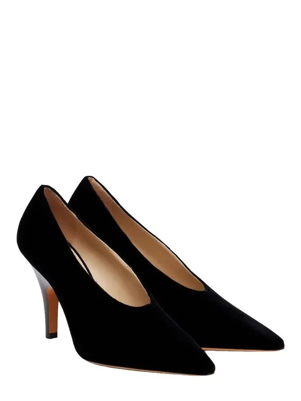 Le Monde Beryl Le Monde Béryl Petra Velvet Pumps - Black