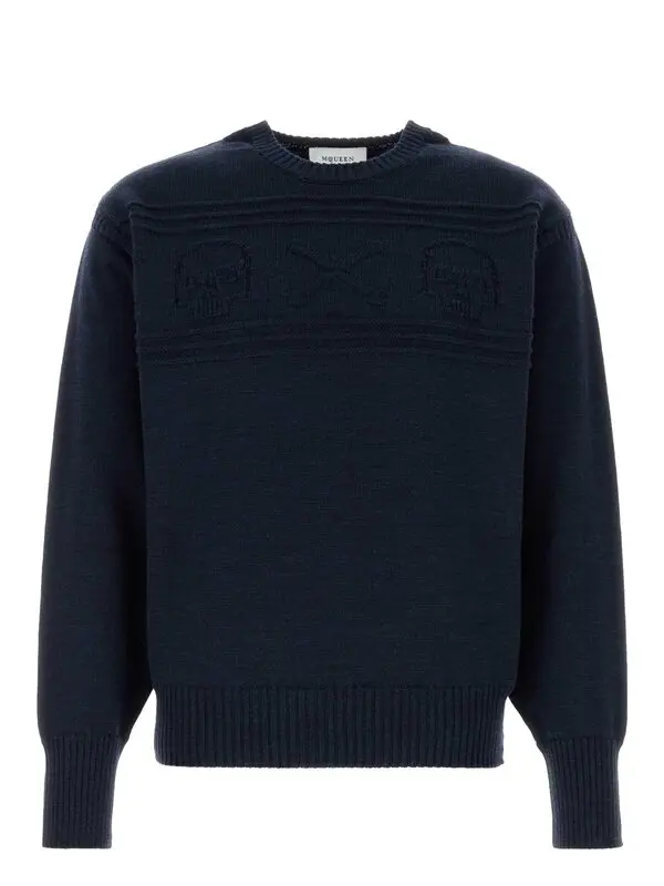 Alexander McQueen Wool Sweater - Blue