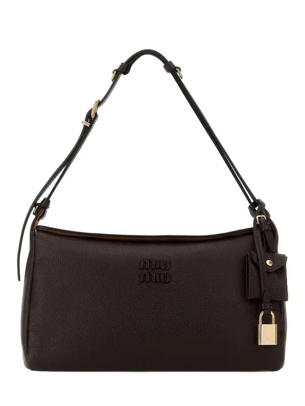 Miu Miu Leather Crossbody Bag - Brown