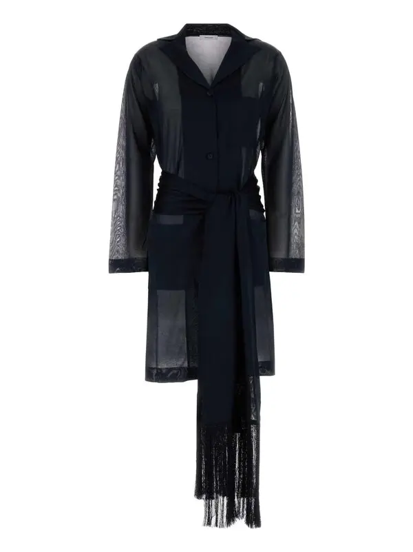 FERRAGAMO Midnight Knit Cardigan - Blue