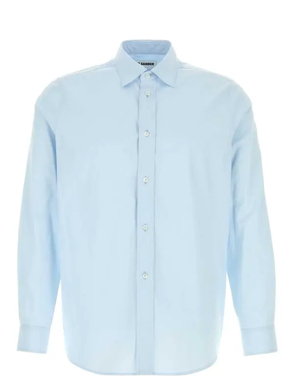 JIL SANDER Light- Poplin Shirt - Blue