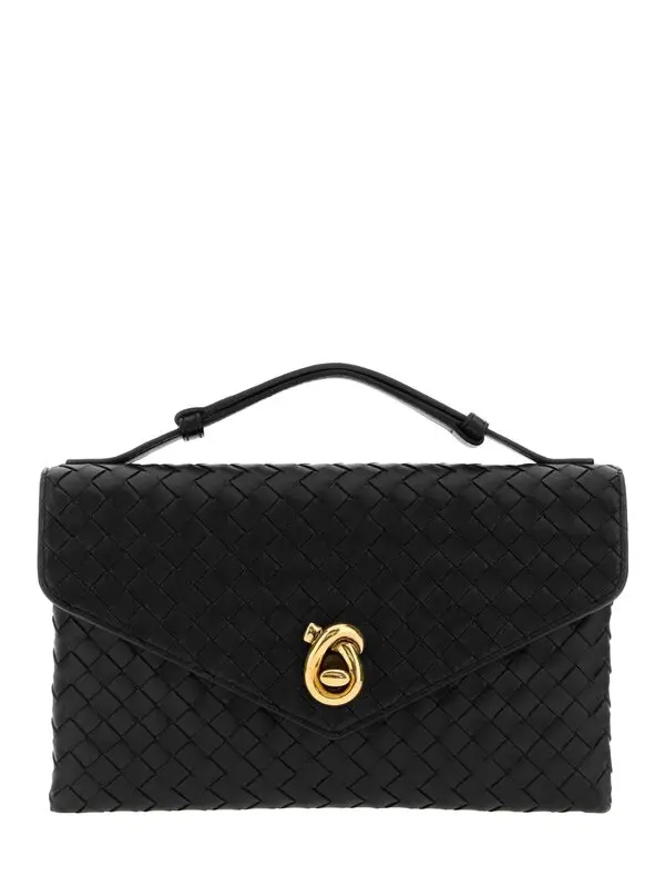 Bottega Veneta Knot Lock Handbag - Black