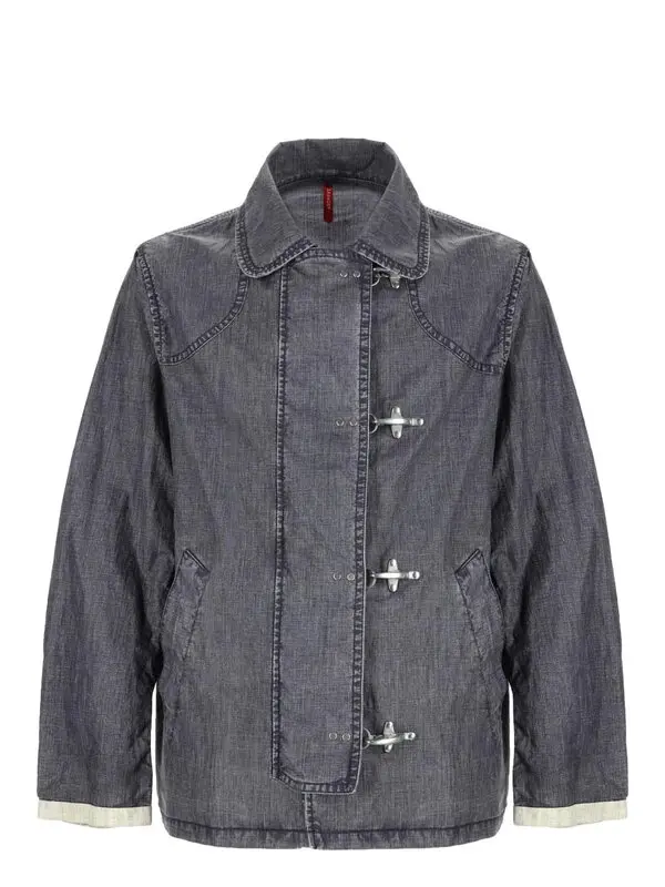 FAY 4 Hooks Jacket - Blue