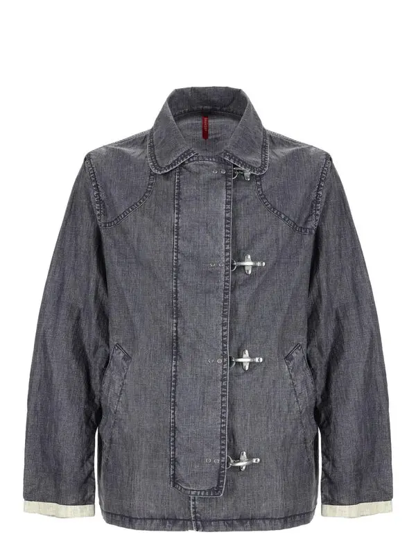 FAY 4 Hooks Jacket - Blue