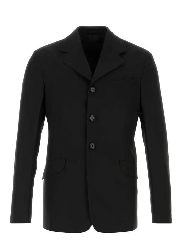 JIL SANDER Wool Blazer - Black