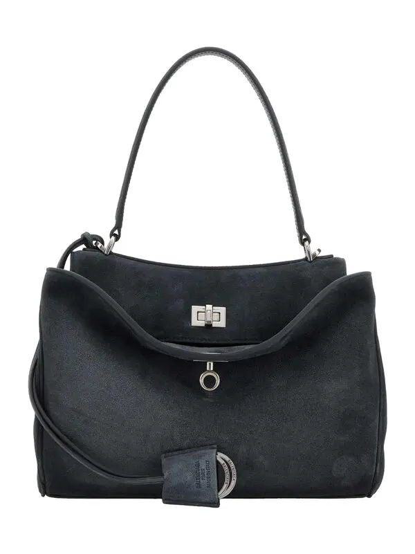 Balenciaga Suede Small Rodeo Handbag - Gray