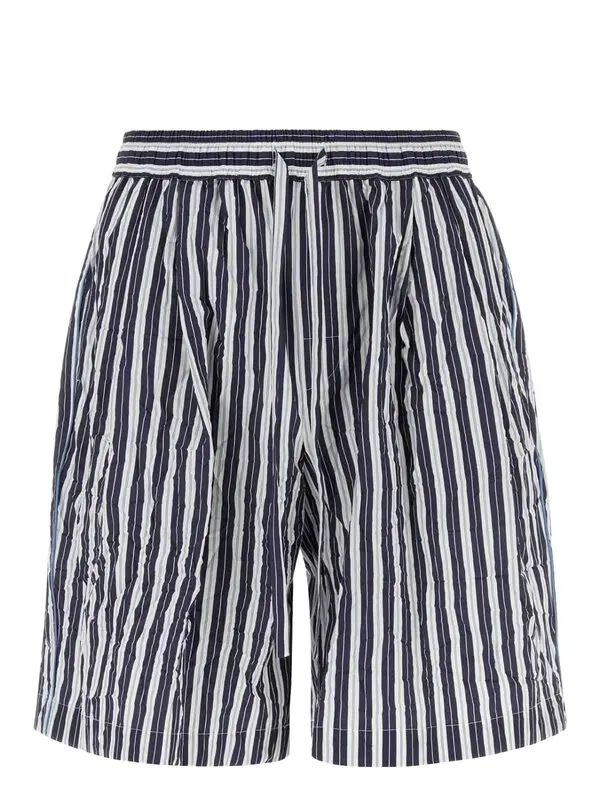 Dolce & Gabbana Embroidered Viscose Blend Bermuda Shorts - Multicolor
