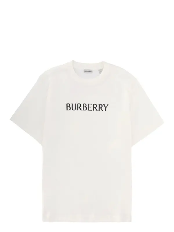 Burberry Logo T-shirt - Cream
