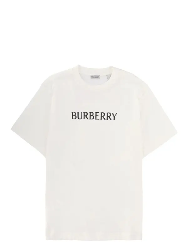 Burberry Logo T-shirt - Cream