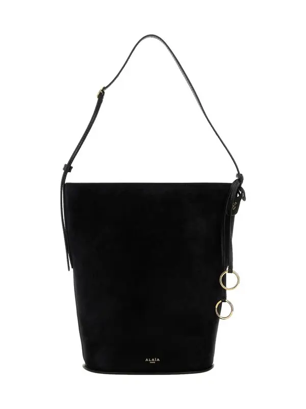 Alaïa Suede Bucket Bag - Black