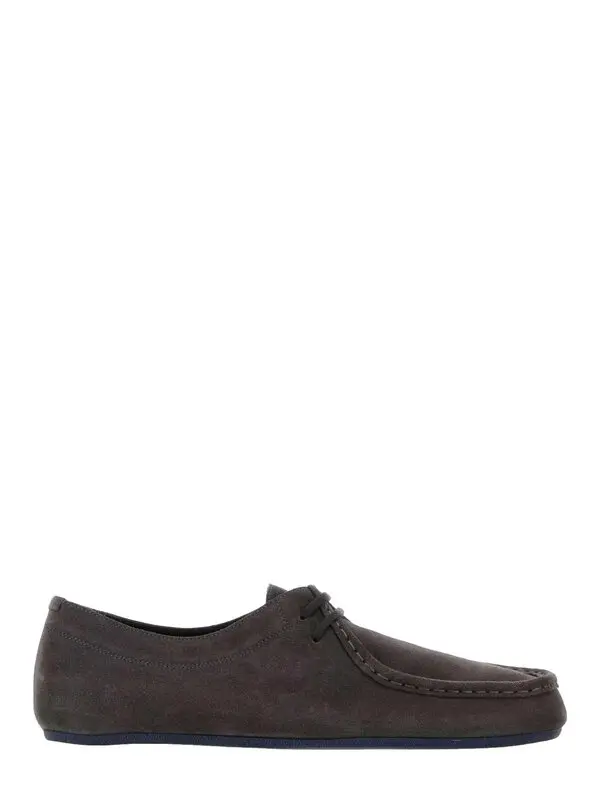 JIL SANDER Suede Lace-up Shoes - Gray