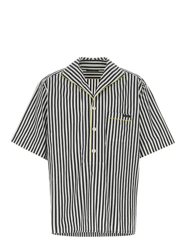 Dolce & Gabbana Embroidered Poplin Shirt - Multicolor